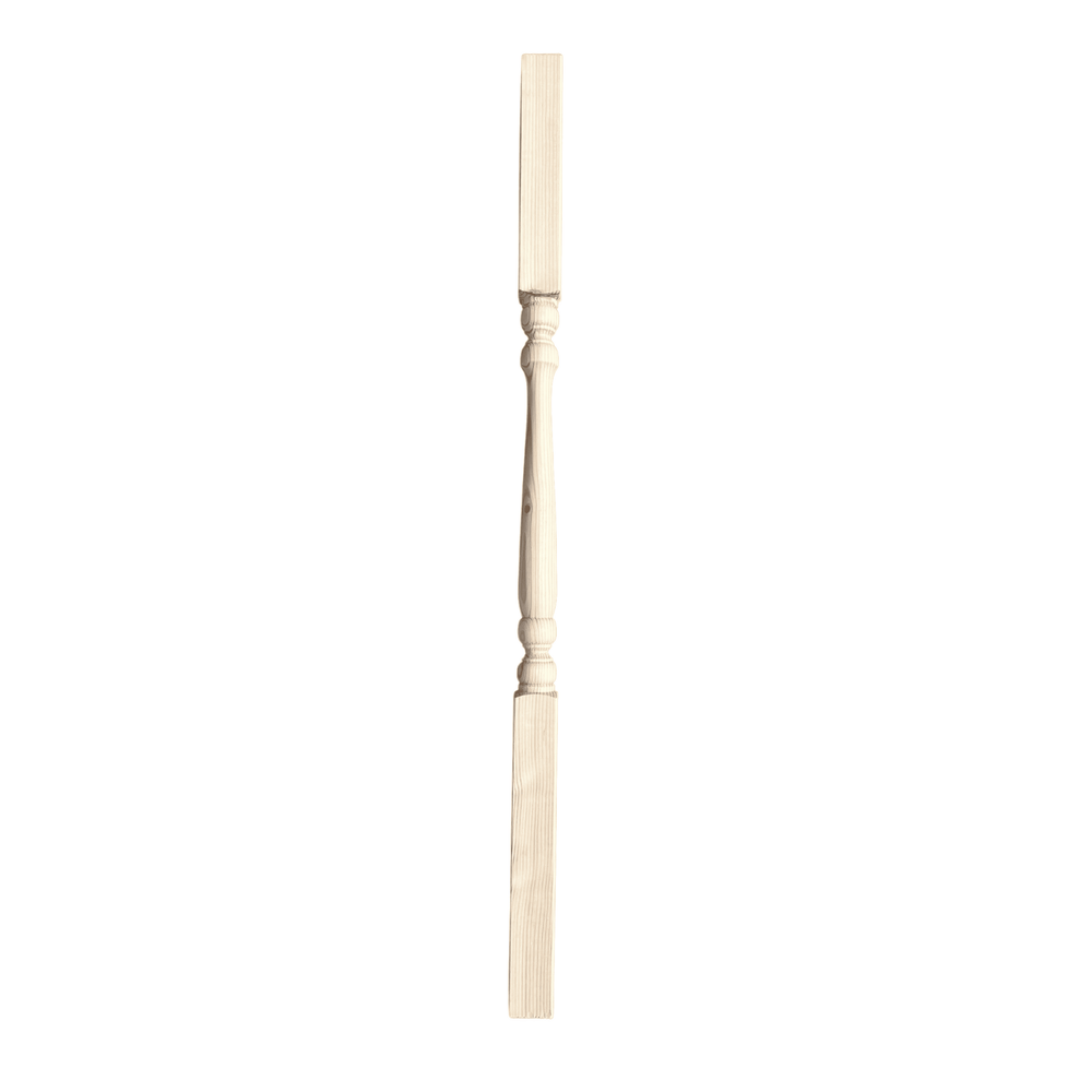 Pine Colonial Spindle – Decorative Turned Stair Spindle